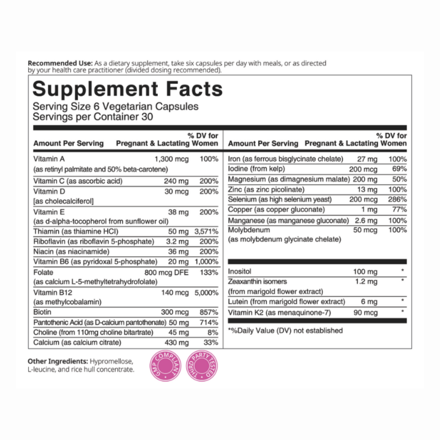 Prenatal Plus – Daily Multivitamin for Pregnancy & Postpartum